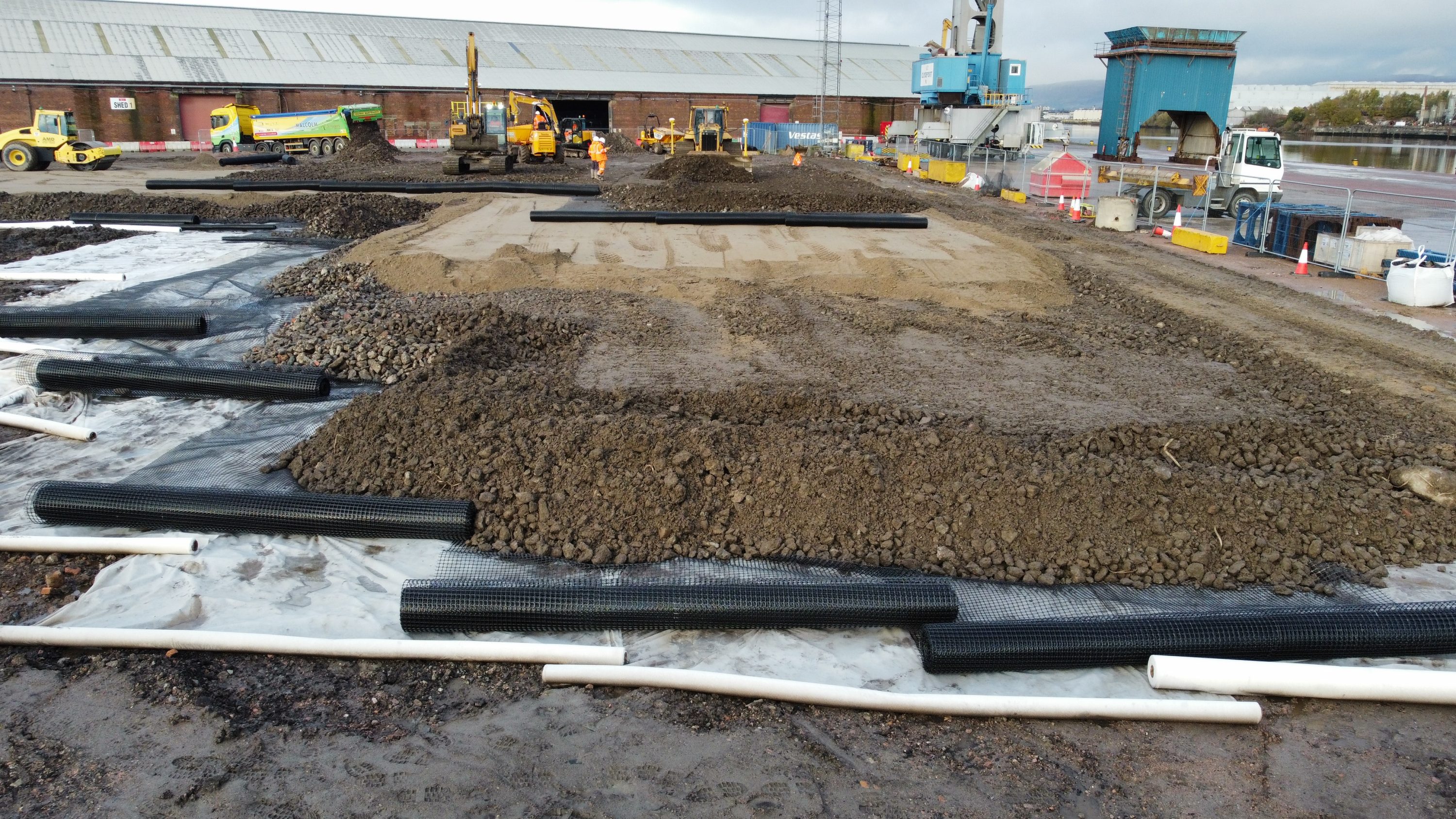 King George V Docks – New Salt Storage Shed - Nairn Construction