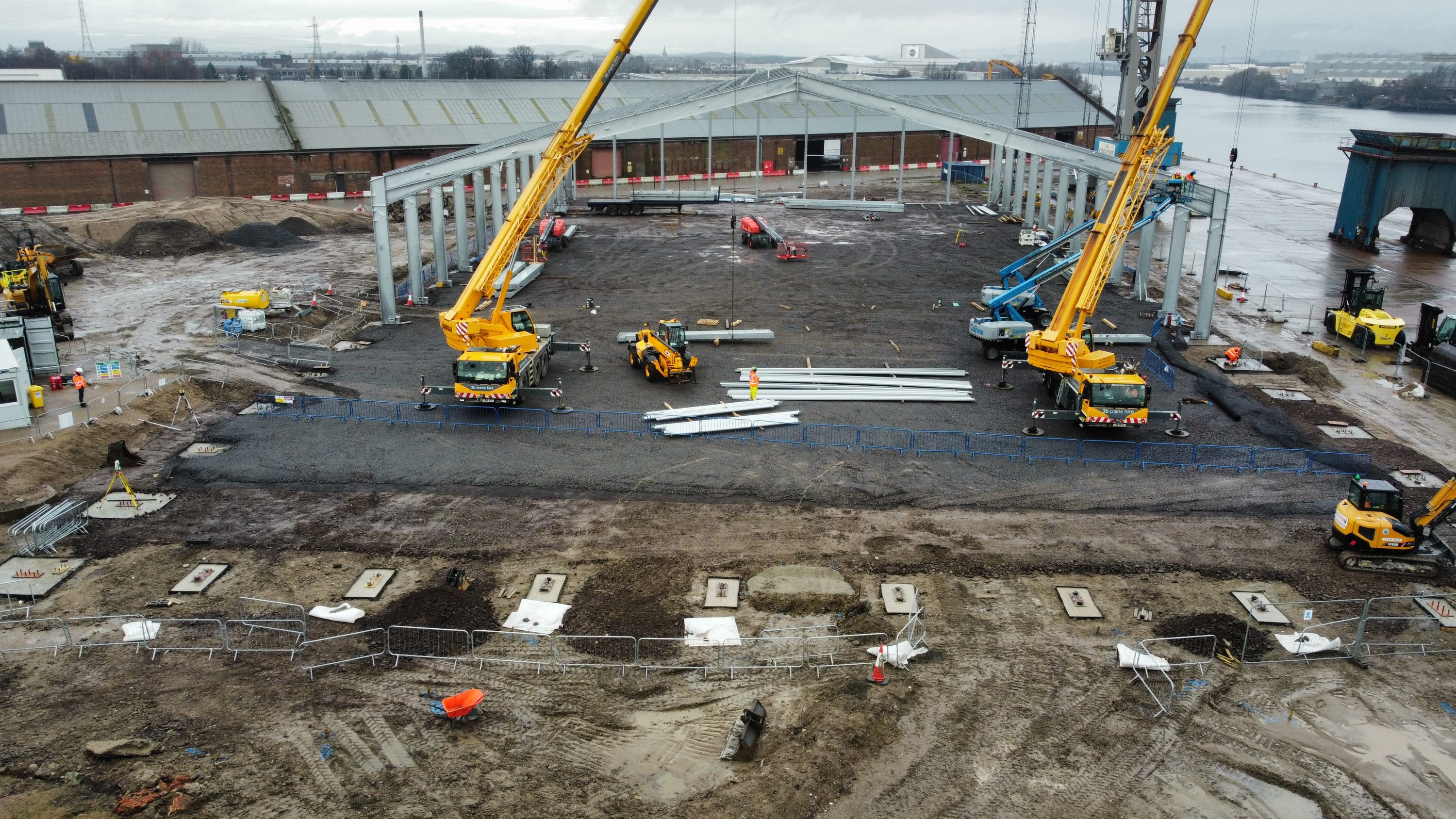 King George V Docks – New Salt Storage Shed - Nairn Construction